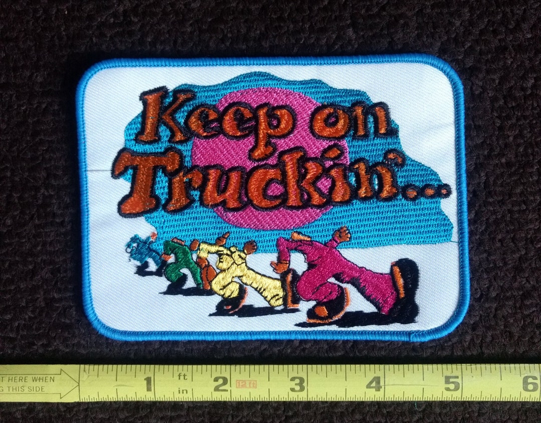 Keep on Truckin' Cartoonist Hippy Comic Collectors Patch Embroidered ...