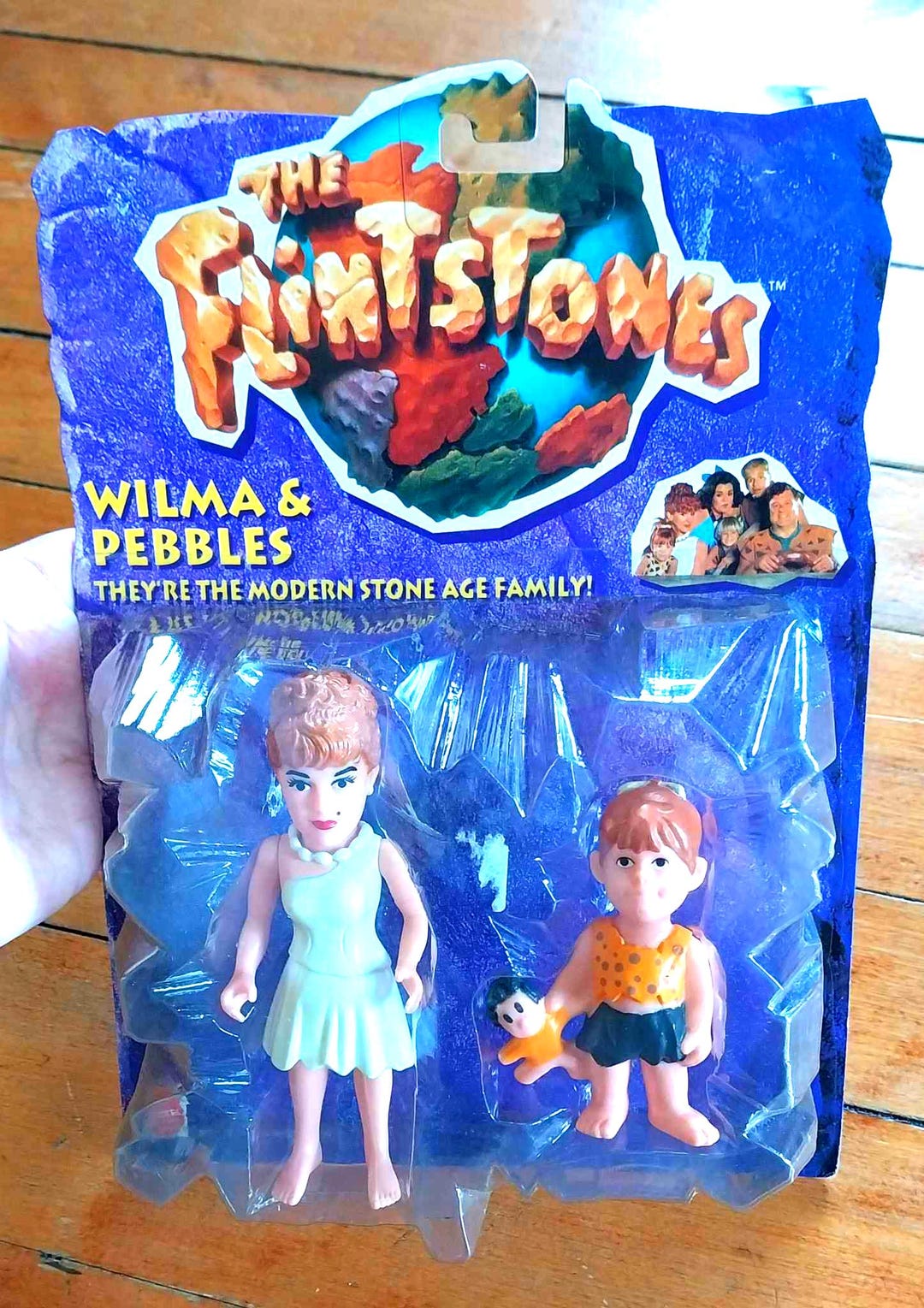 Vintage the Flintstones Wilma and Pebbles Toy Figures Sealed on Card - Etsy