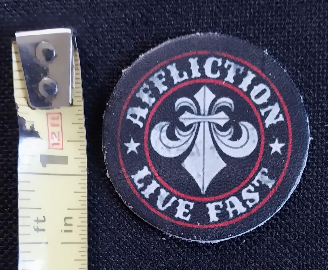 Affliction Live Fast Motorcycle Jacket Biker Vest Hat Mini Leather ...
