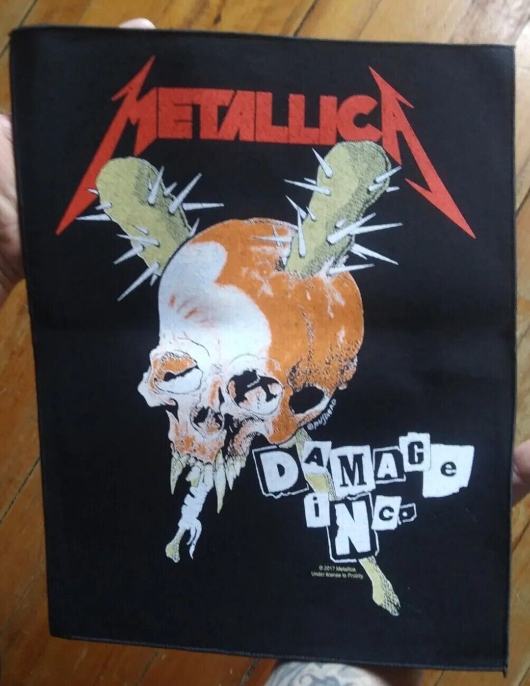 Large Metallica Sew on Battle Jacket DAMAGE INC. Death Skull PATCH - Etsy