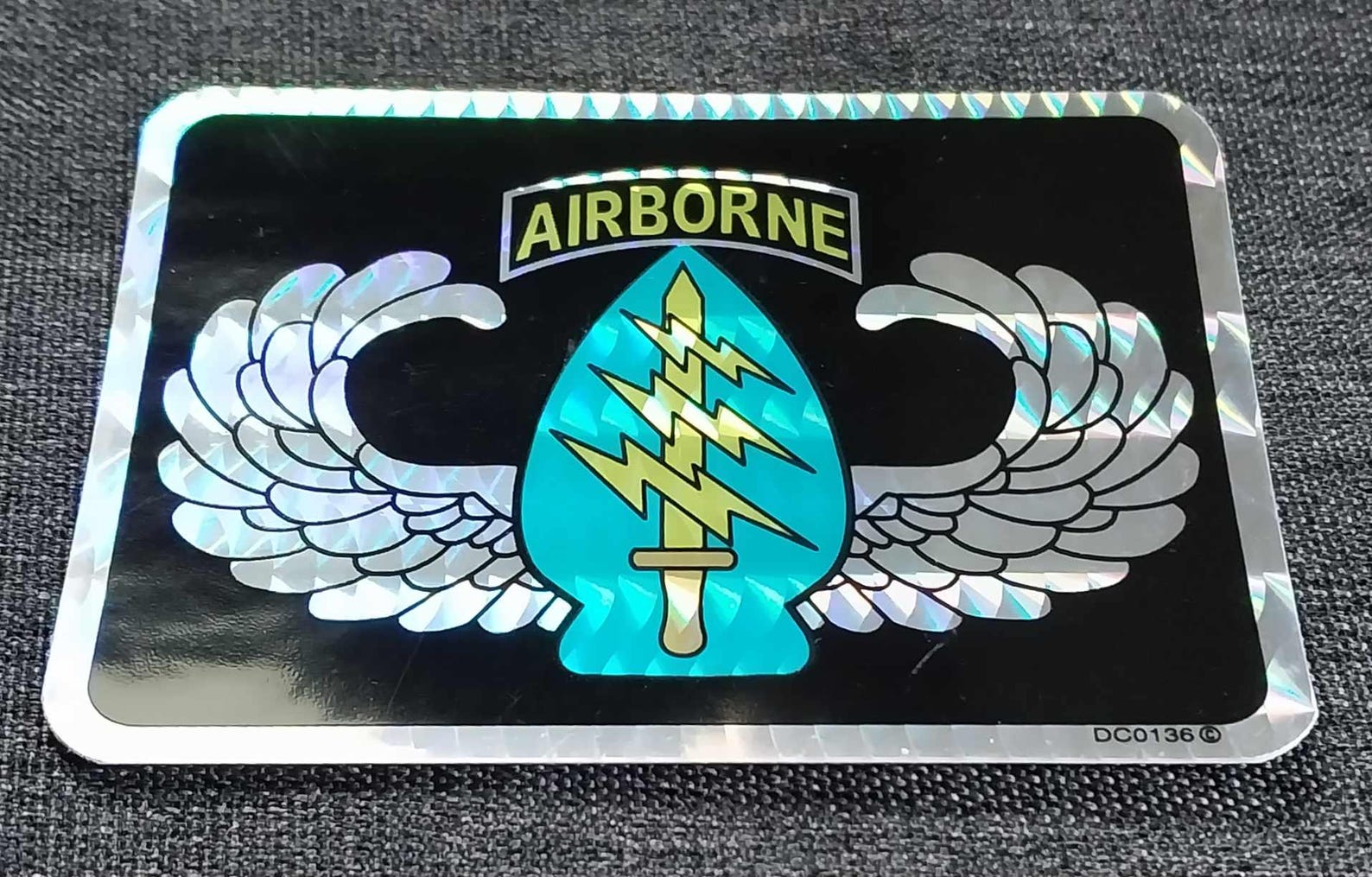 Vintage Reflective Prism Vending Decal Sticker - ARMY Special Forces ...