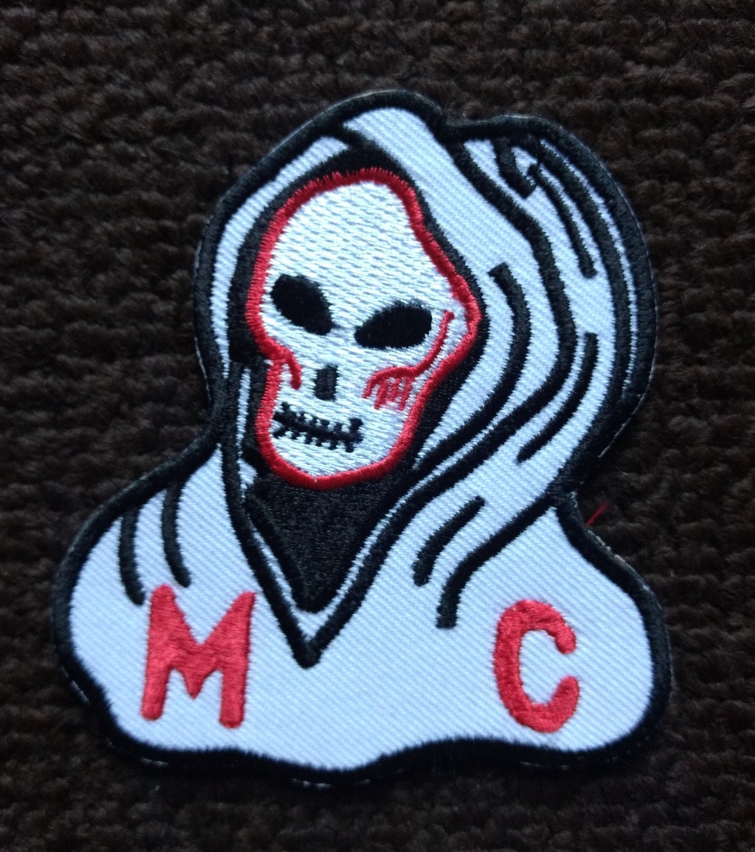 Vintage Style Old School MC Reaper Outlaw Motorcycle Biker Patch ...