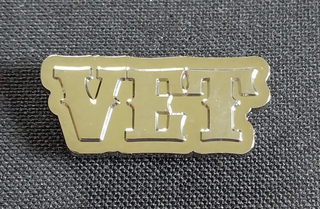 VET - MC Veteran Outlaw Biker PIN Badge - Etsy