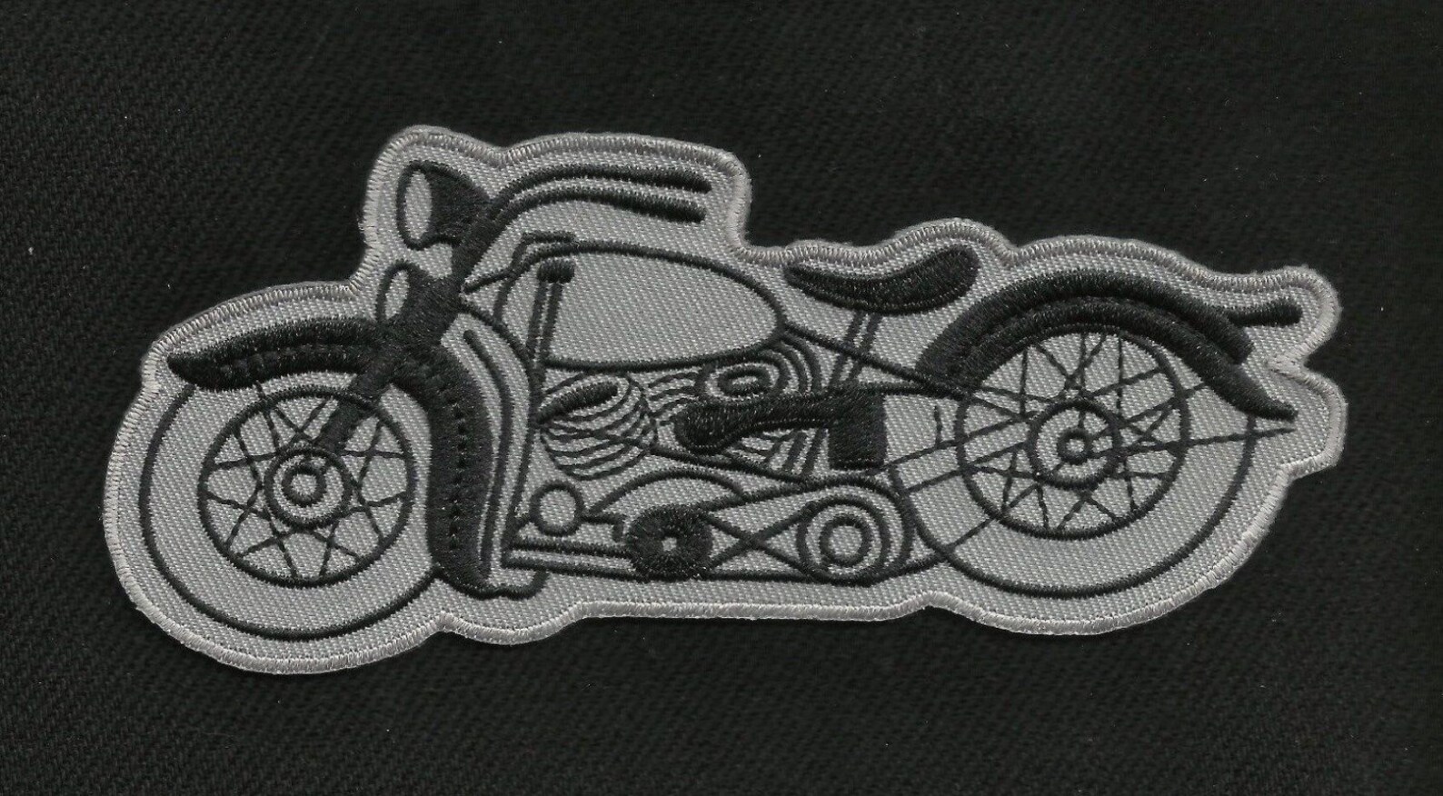 Vintage 50s Style Motorcycle Biker Patch gray | Etsy
