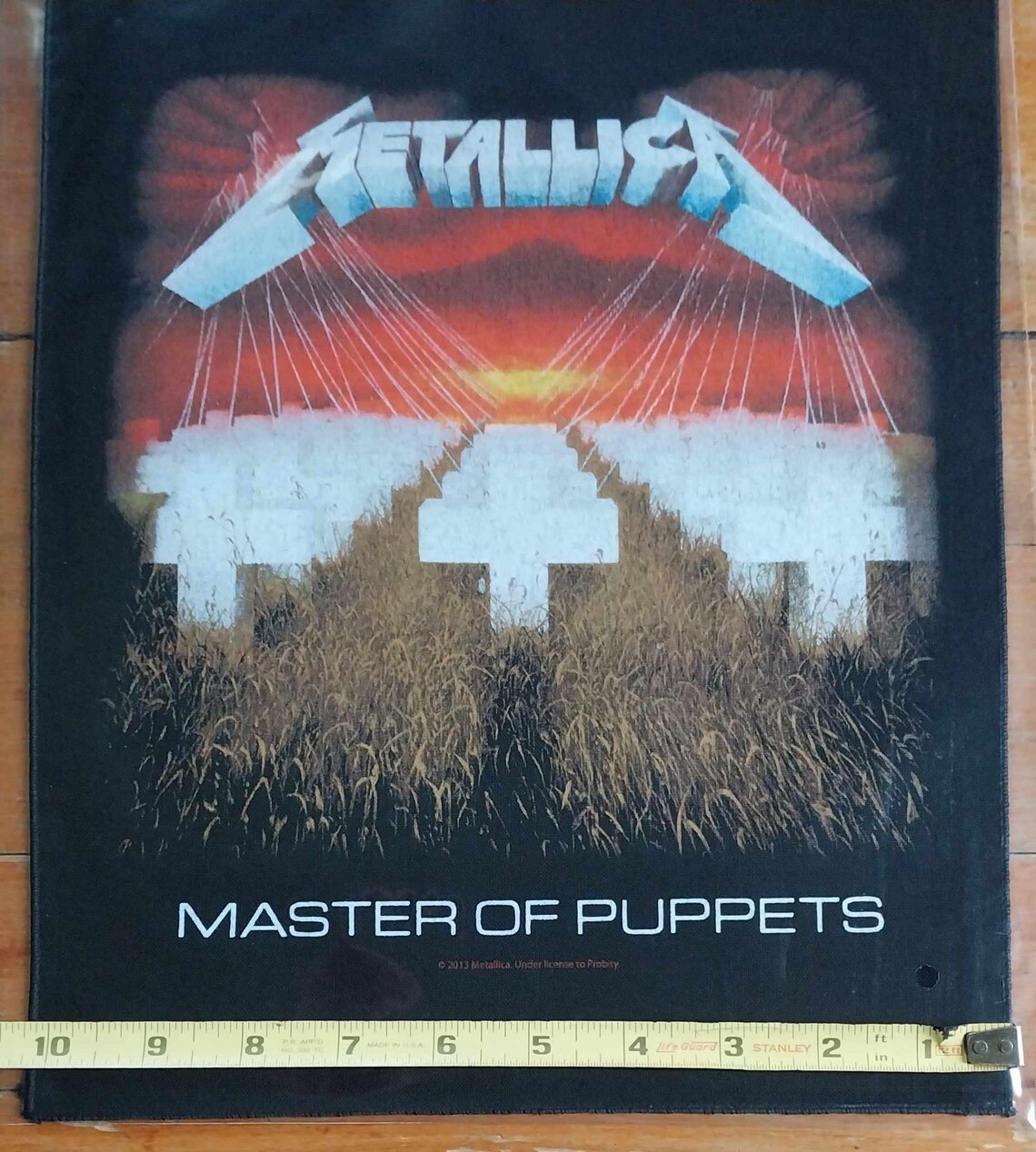 Large MASTER OF PUPPETS Metallica Sew on Battle Jacket Woven Canvas ...