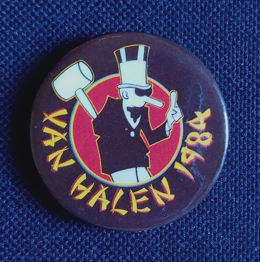 Van Halen 1984 Tour Concert Promo Pin Pinback Button Badge - Etsy