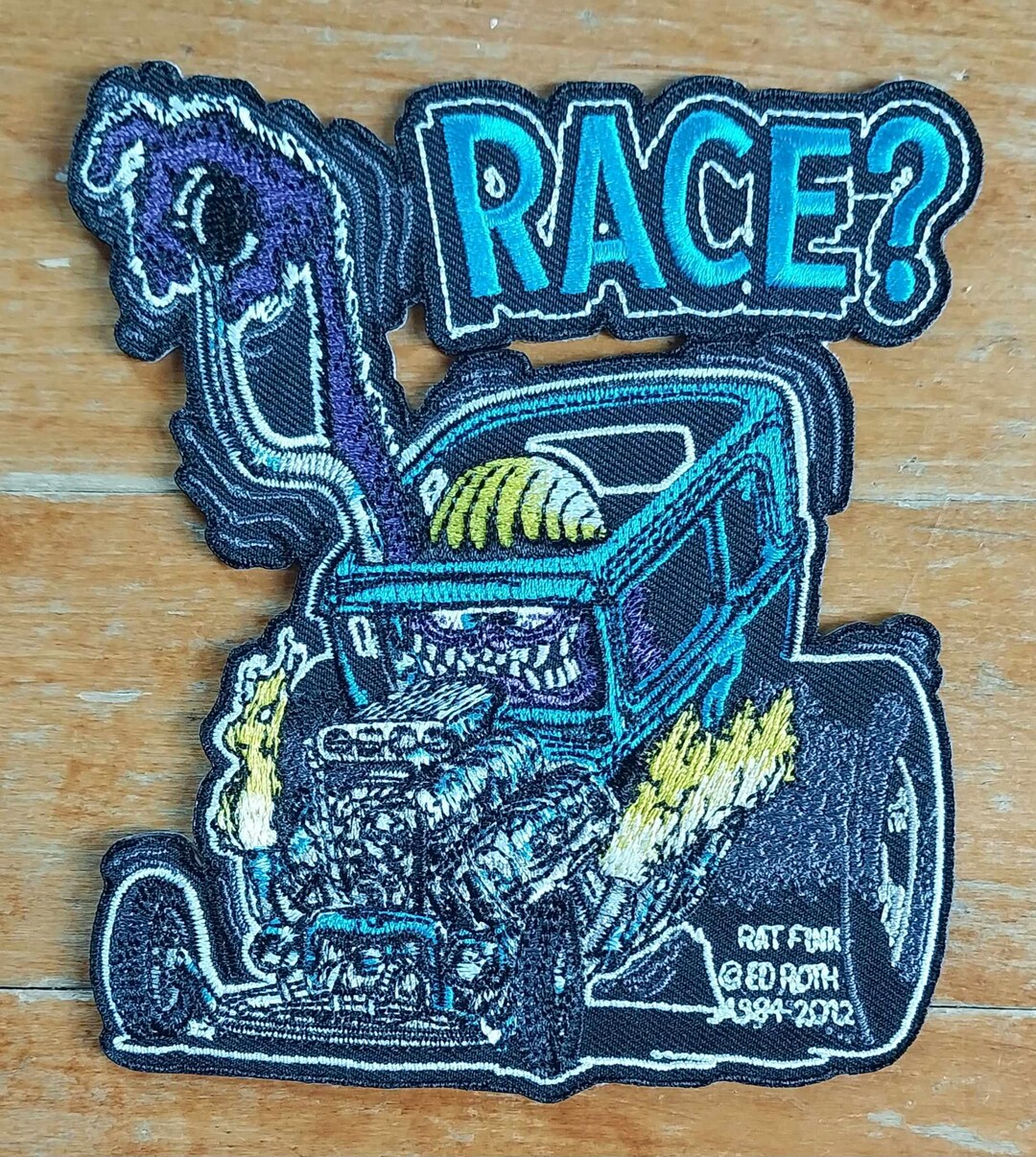 Fully Licensed Ed Roth Rat Fink Race Biker Motorcycle Racing Vest Iron ...