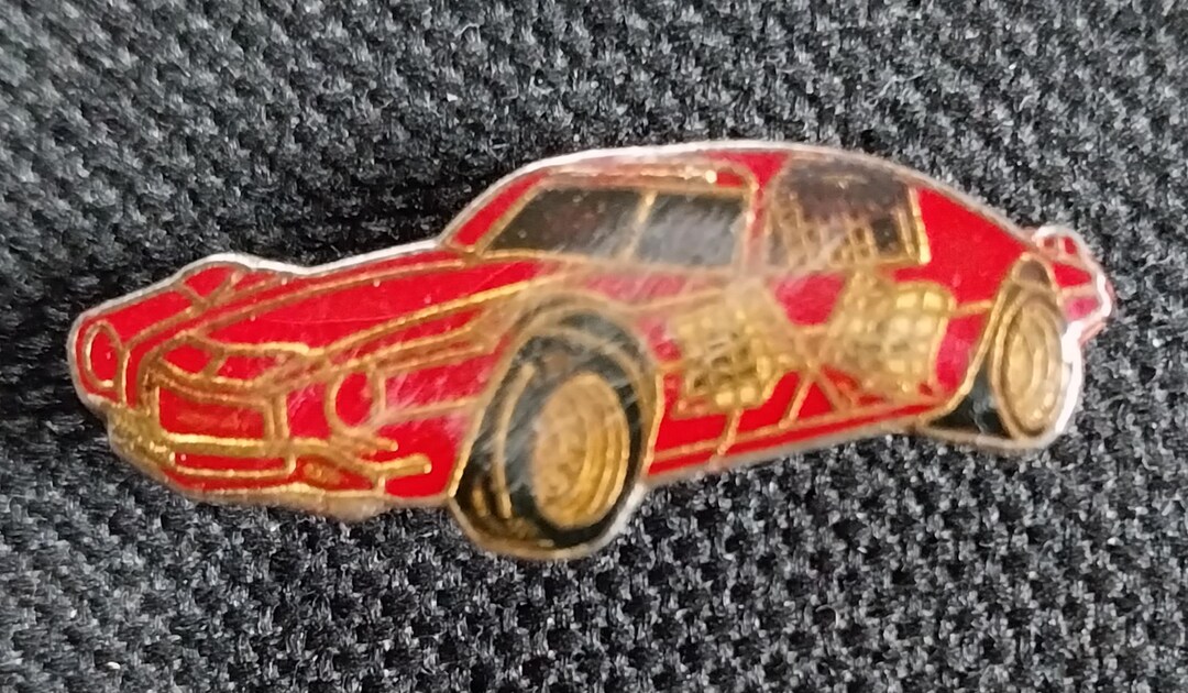 Vintage Red Old School Hot Rod Muscle Car Enamel Lapel Pin - Etsy