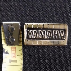 Vintage Yamaha Logo Rectangle PIN Pinback Biker Motorcycle Old School ...