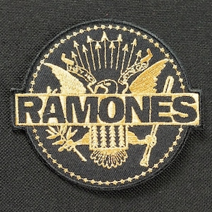 RAMONES Punk Rock Licensed Music Band Patch - Gold Eagle - Etsy
