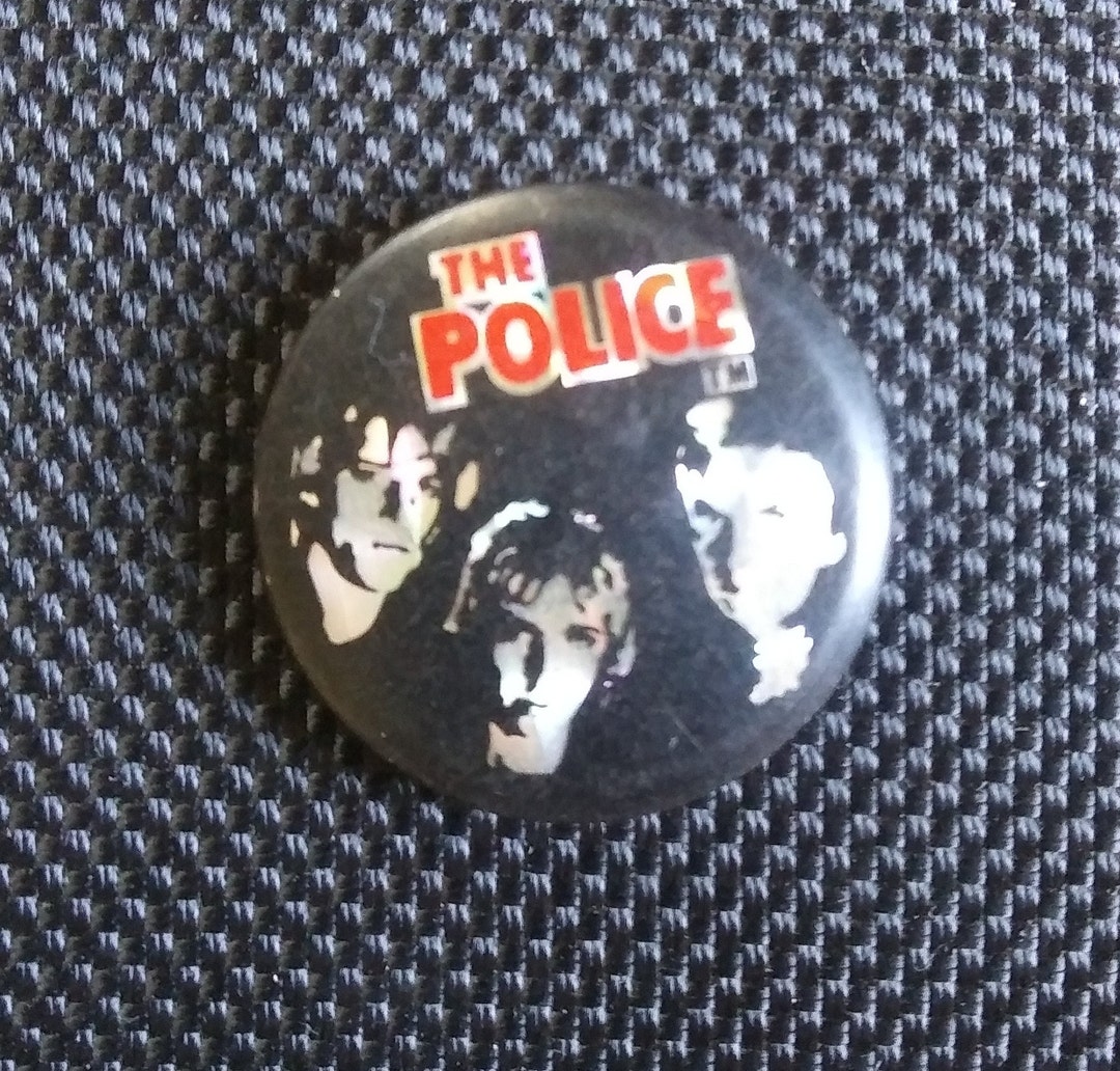 True Vintage 80s Original the Police Band Prism Pin Pinback Button ...