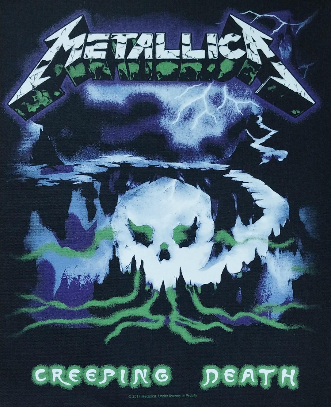 Large Licensed CREEPING DEATH Metallica Sew on Battle Jacket Woven ...