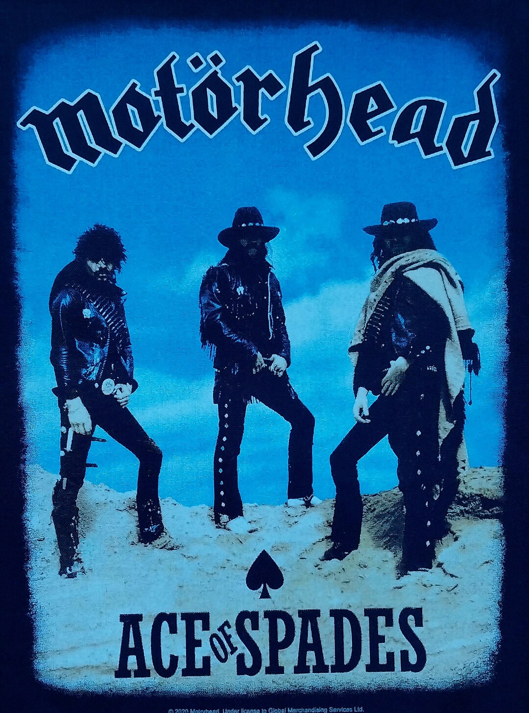 Licensed Motorhead Ace of Spades Motörhead Woven Large Sew on Battle ...
