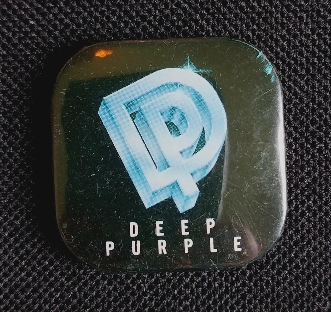 Deep Purple Vintage 80s Rock Band Logo Album Pinback Pin Button Badge ...