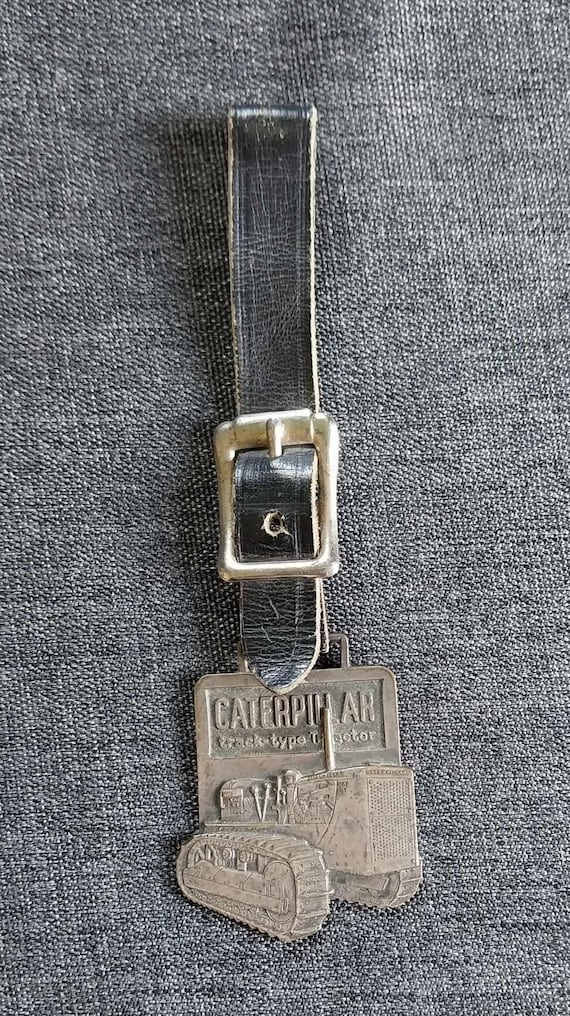 Vintage CATERPILLAR track-type Tractor Watch FOB with… - Gem