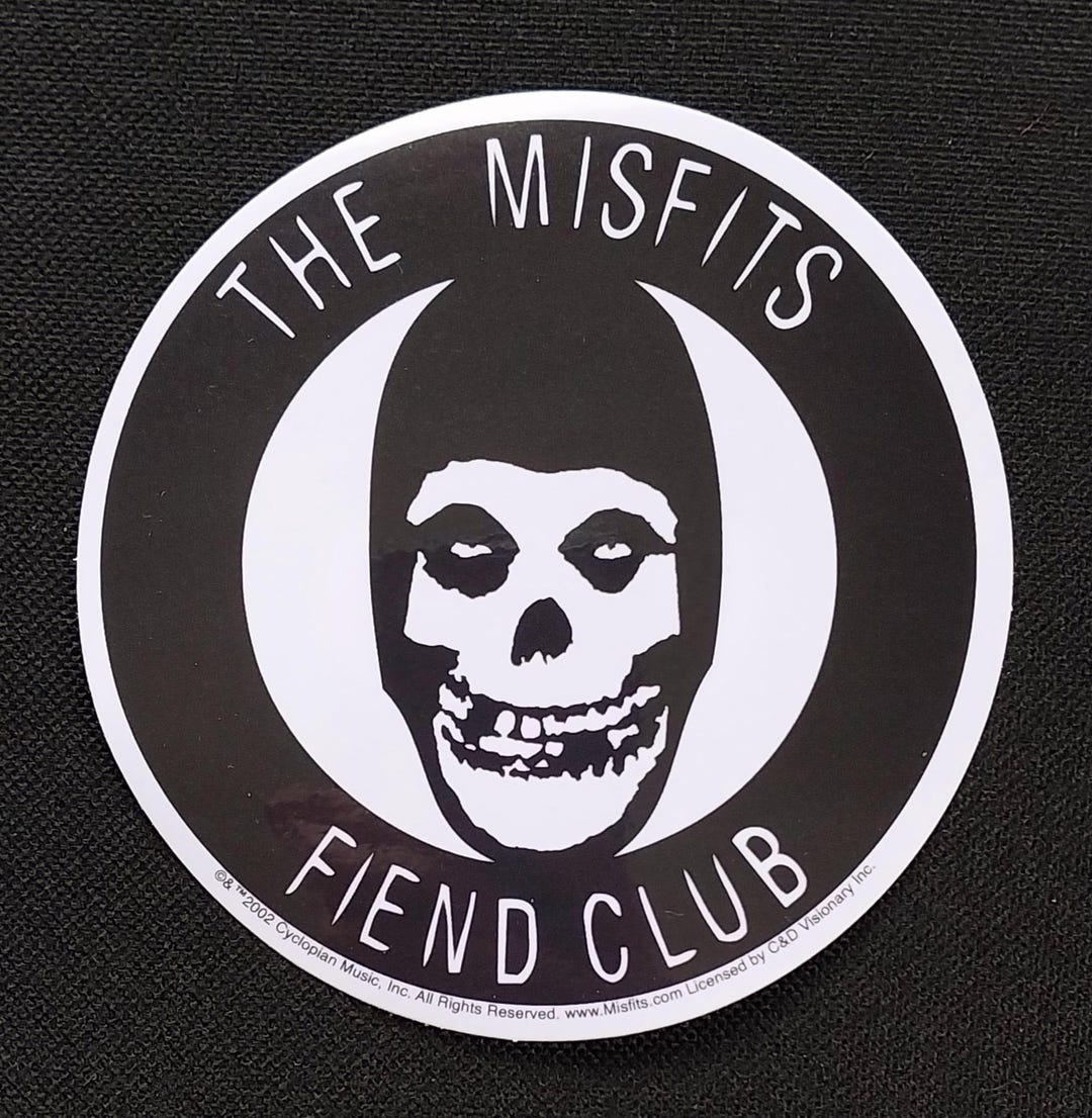THE MISFITS Licensed Music Band Decal Sticker - Fiend Club - Etsy