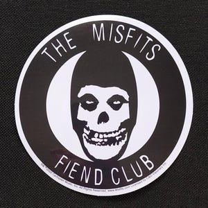 THE MISFITS Licensed Music Band Decal Sticker - Fiend Club - Etsy