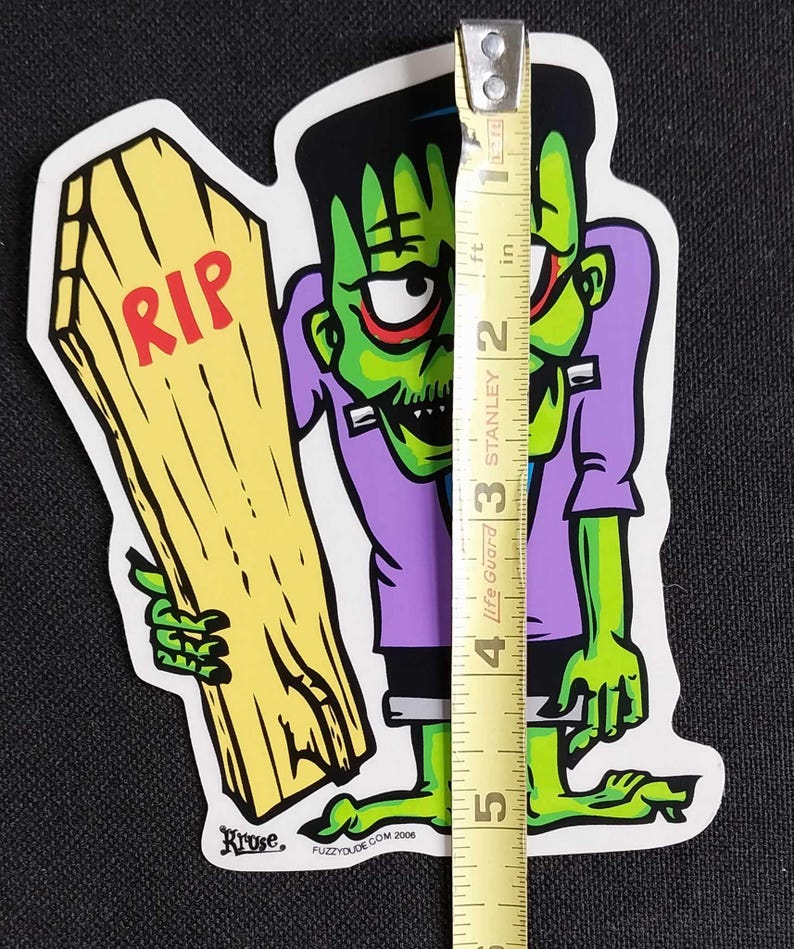Surfin Frank Monster Licensed KRUSE Hot Rod Rockabilly Sticker Decal - Etsy