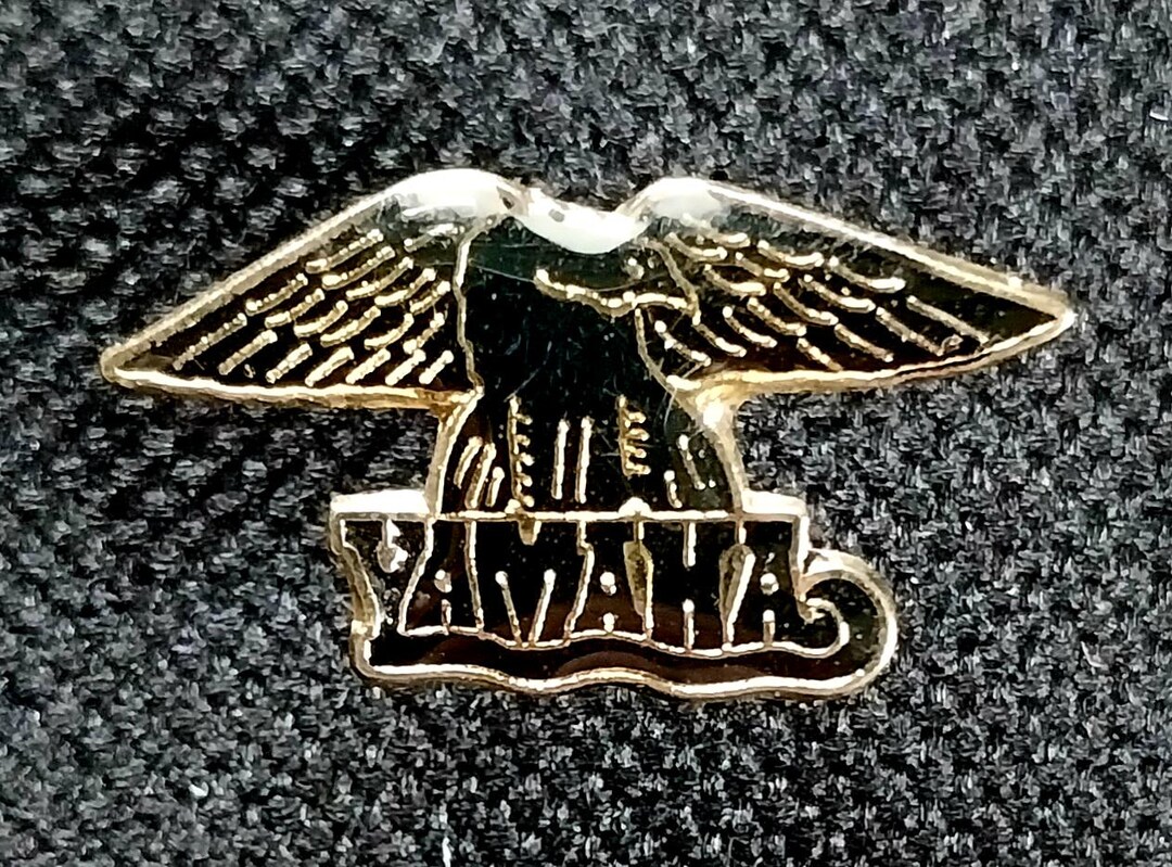 Vintage Yamaha Eagle Enamel Mini PIN Pinback Biker Motorcycle Old ...