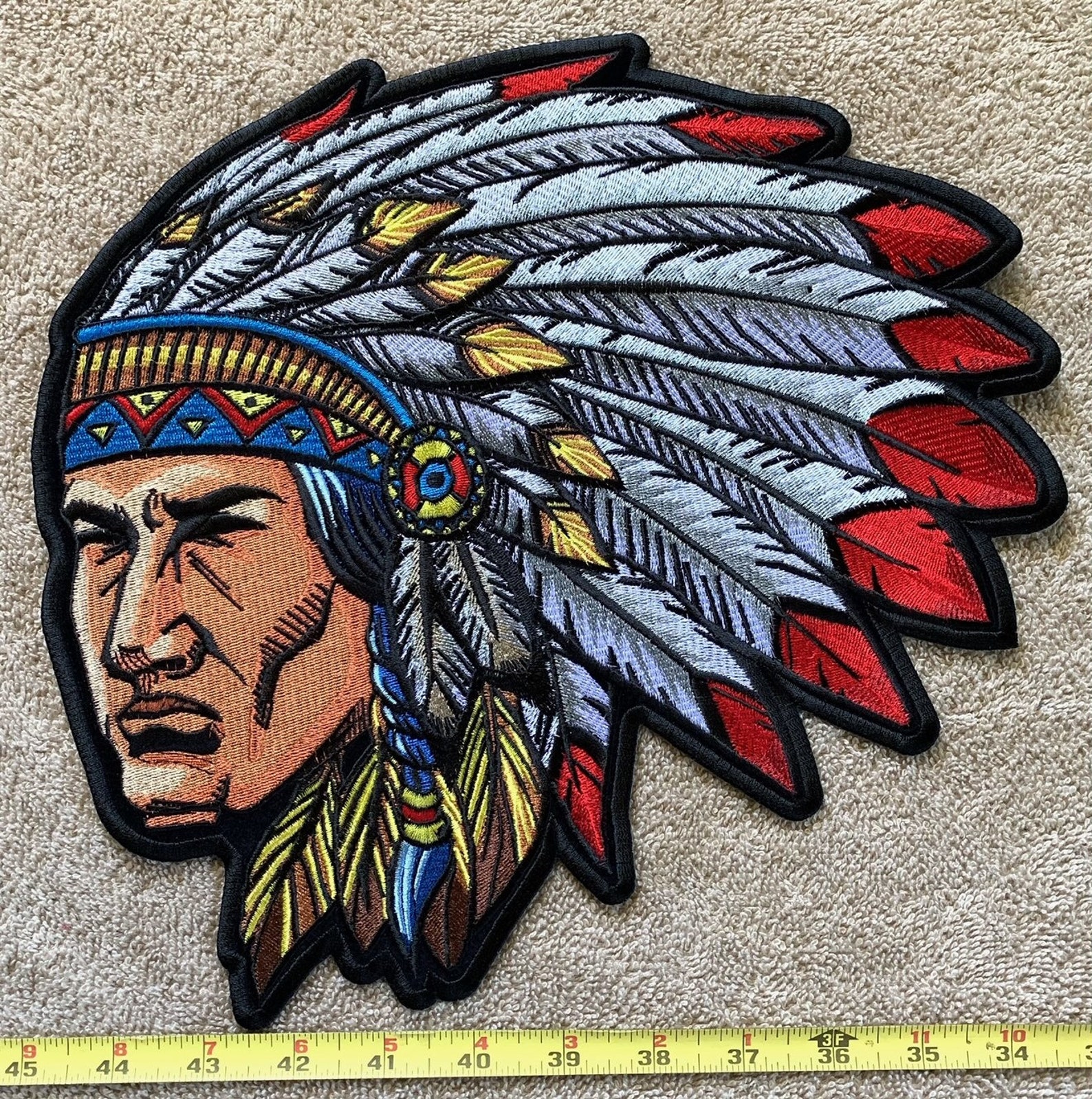 LARGE Native Motorcycle Vest Biker Iron on Back Patch - Etsy