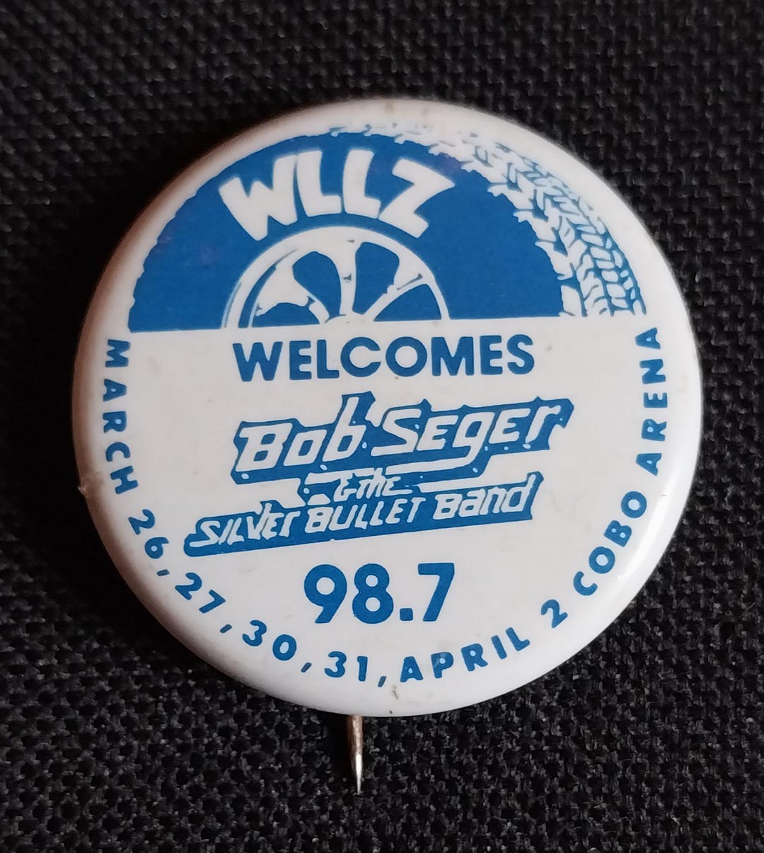 RARE Vintage Bob Seger & the Silver Bullet Band WLLZ 98.7 Detroit Cobo ...