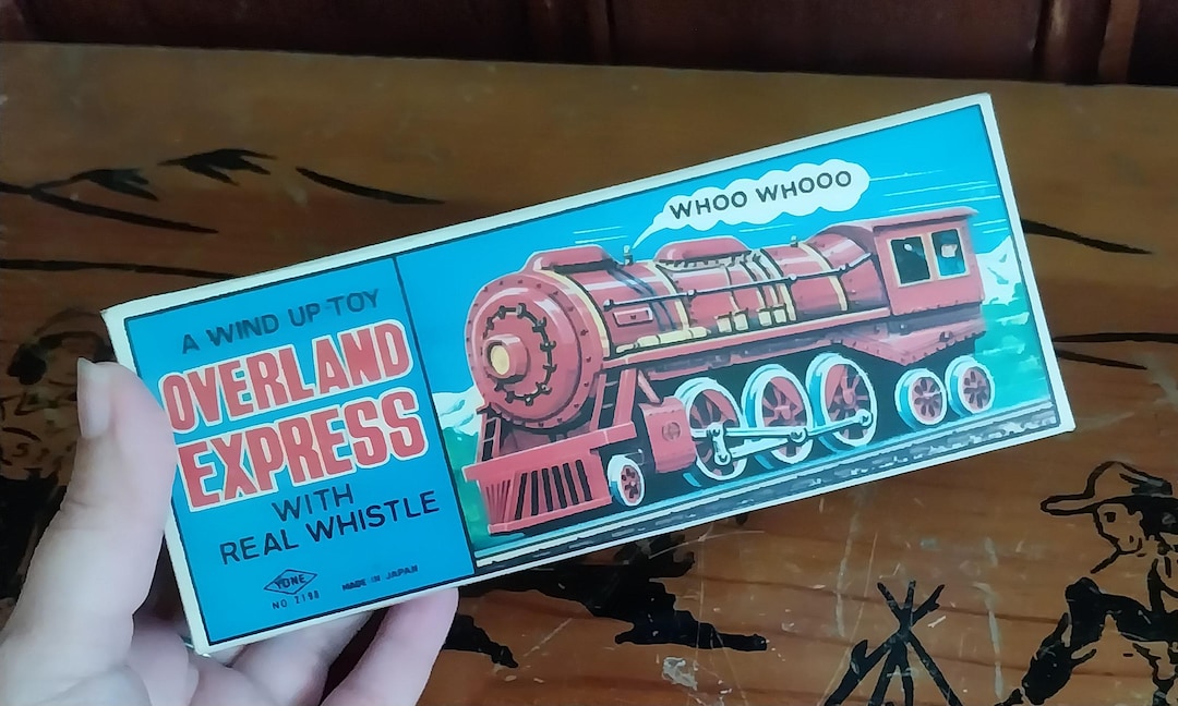 Vintage Overland Express Wind up Toy Train Box ~ BOX ONLY!!! - Etsy