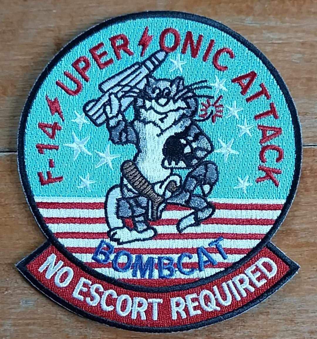 F-14 Super Sonic Tomcat "bombcat" Fighter Squadron No Escort Required ...