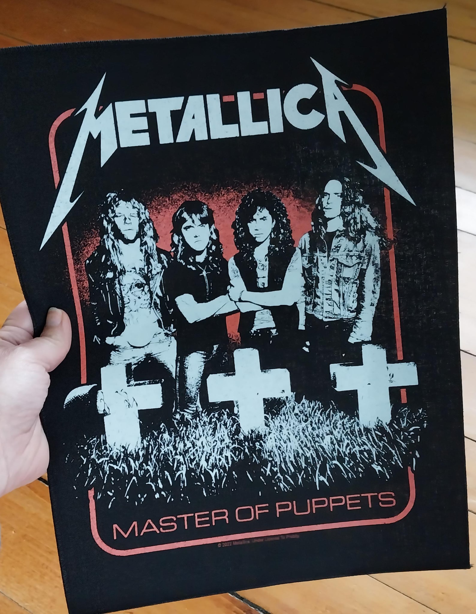 Large Licensed MASTER OF PUPPETS Band Metallica Sew on Battle Jacket ...