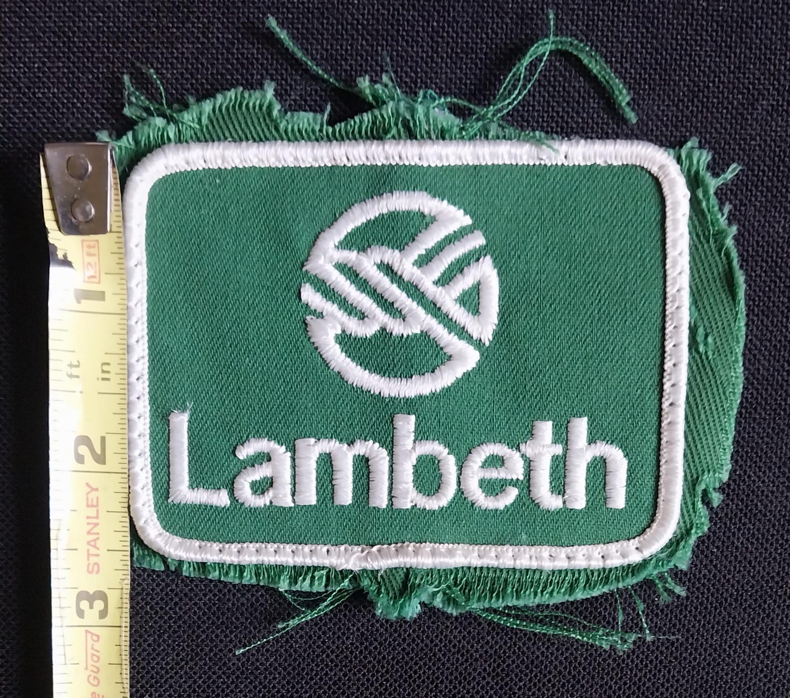 Vintage LAMBETH Company Uniform Logo Collectors Patch - Embroidered Sew ...