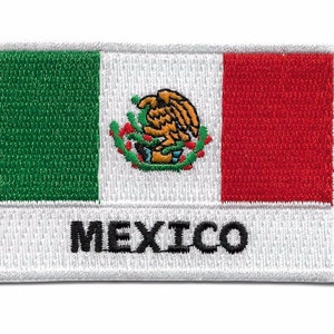 MEXICO Iron on Mexican Flag Patch - Etsy
