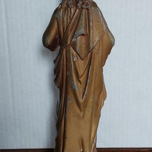 Sacred Heart of Jesus Religious Cast Metal Statue Figure Christ Rare ...