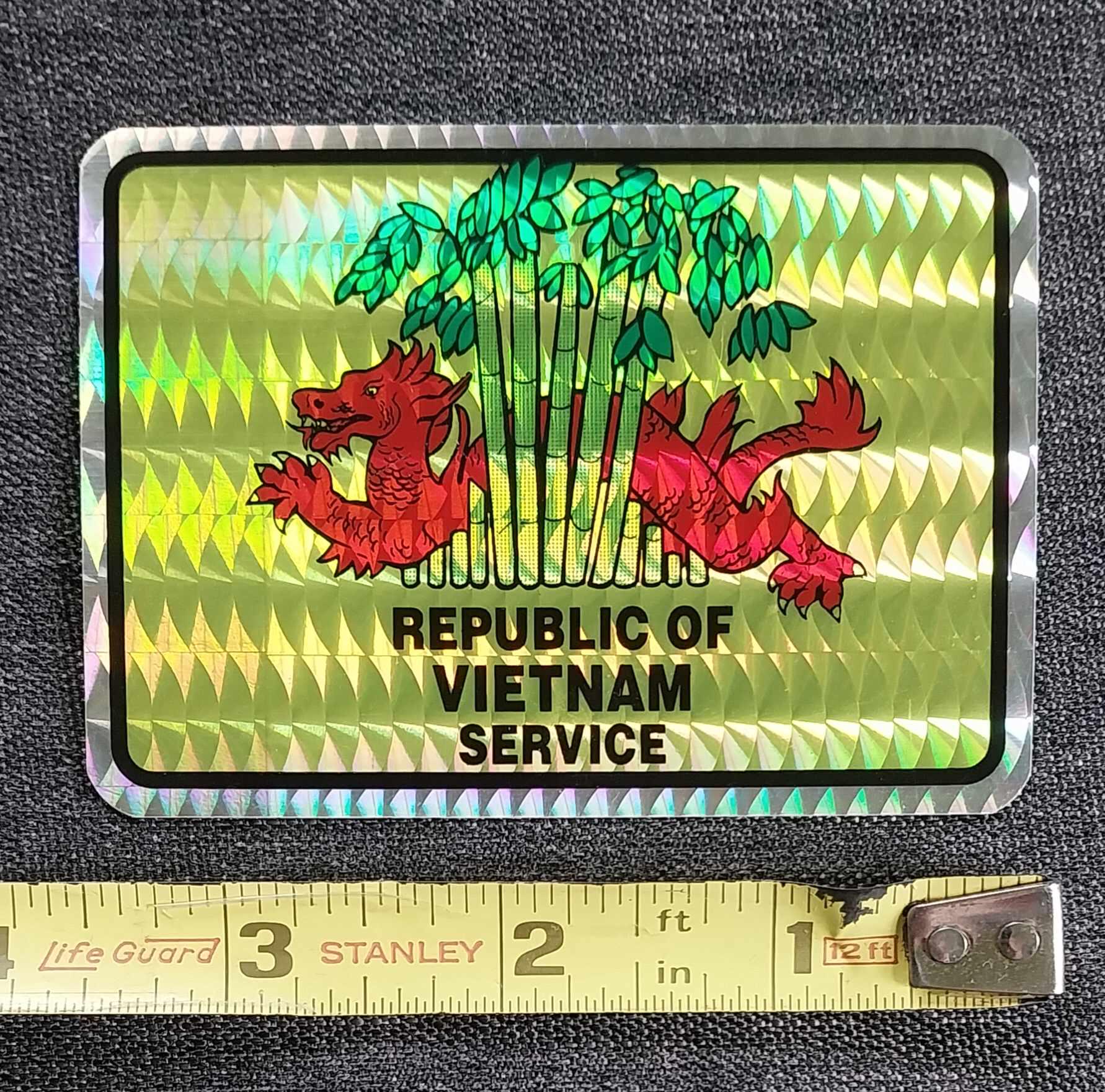 Vintage Reflective Prism Vending Decal Sticker - Republic of Vietnam ...
