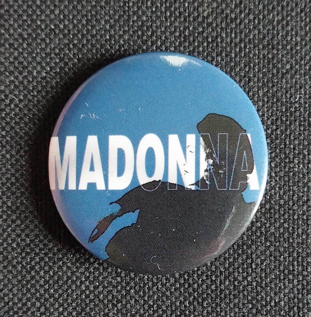 MADONNA Vintage 90s Queen of Pop Music Band Album Pinback Pin Button ...