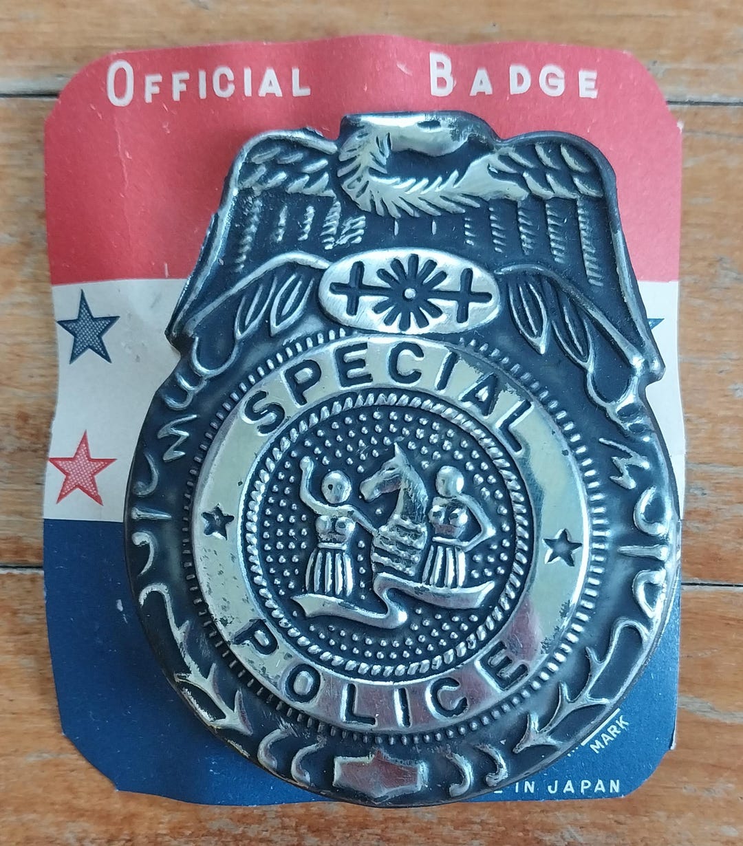 Vintage 1950s ~ Made in Japan ~ Tin Special Police Pin Badge on ...