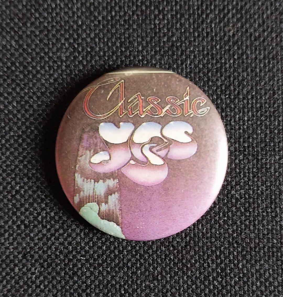 Classic YES Vintage 80s Rock Band Album Cover Pin Button Badge Pinback ...
