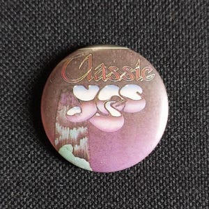Classic YES Vintage 80s Rock Band Album Cover Pin Button Badge Pinback ...