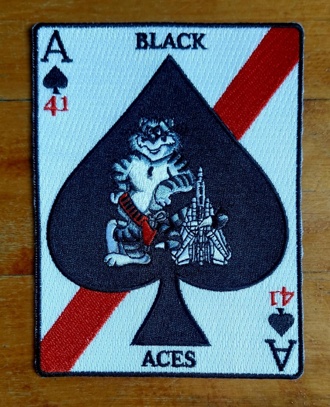 F-14 Tomcat Black Aces - Ace of Spades Card - VF Fighter Squadron ...