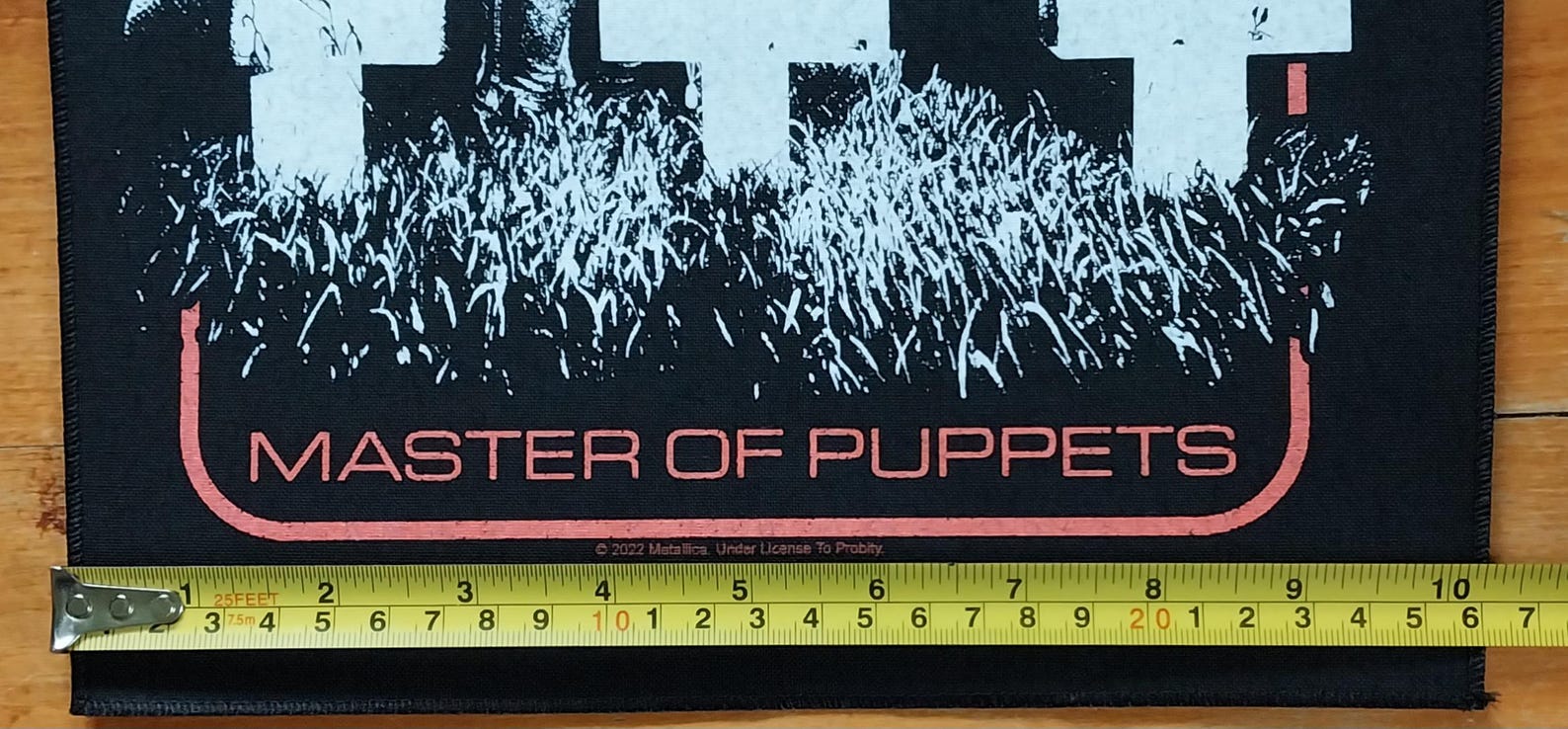 Large Licensed MASTER OF PUPPETS Band Metallica Sew on Battle Jacket ...