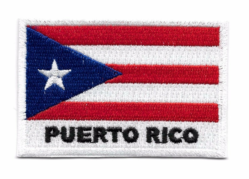 PUERTO RICO Iron on Puerto Rican Flag Patch - Etsy