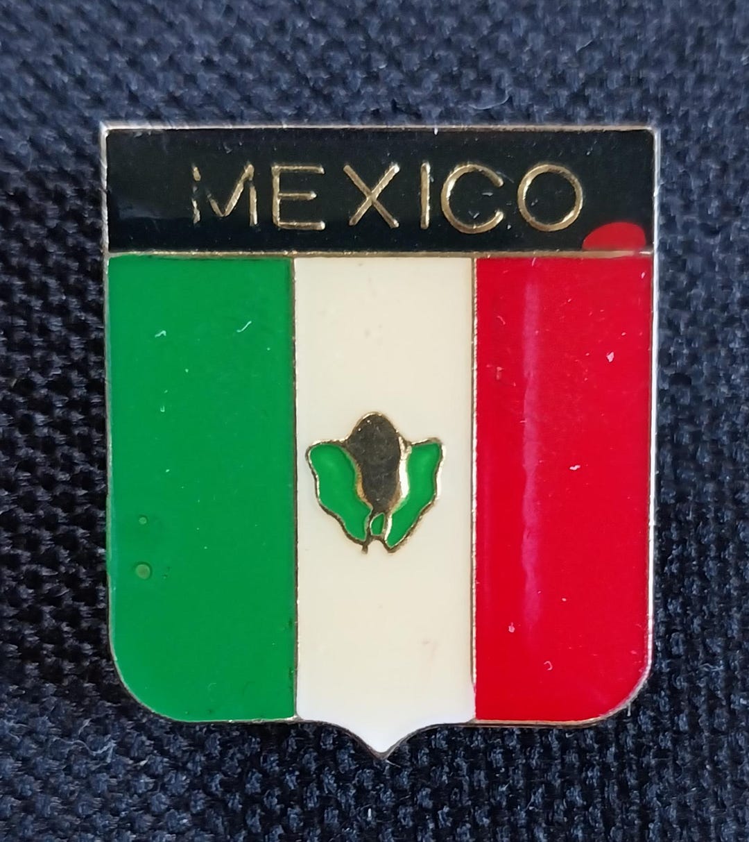 Vintage PIN Mexico Shield Flag Travel Souvenir Lapel Enamel Pin - Etsy