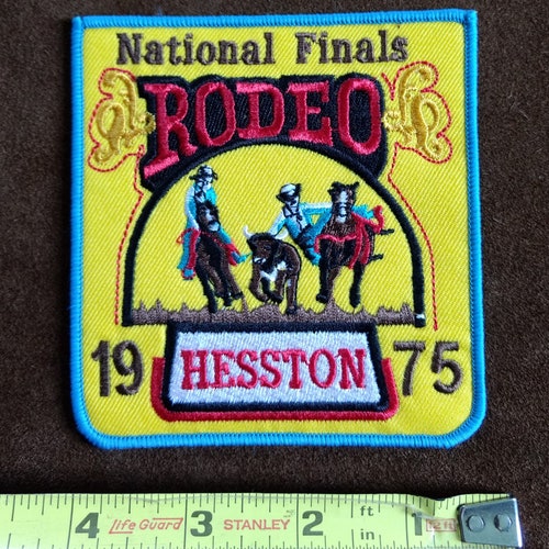 Vintage Hesston Rodeo Horse & Cowboy Bull Riding Patch - Etsy
