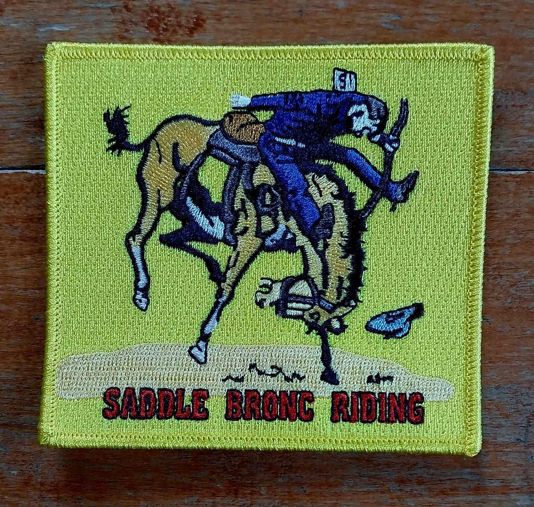 Saddle Bronc Riding NFR Rodeo Collectors Patch - Cowboy & Horse - Etsy