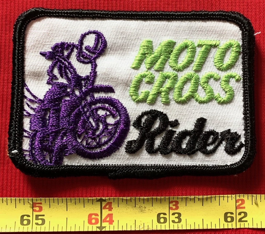 Vintage Motocross Rider Sew on Hat Patch - Etsy