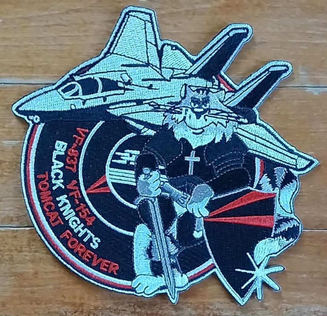 F-14 Tomcat Black Knights VF Fighter Squadron Collectors LARGE 5 Inch ...