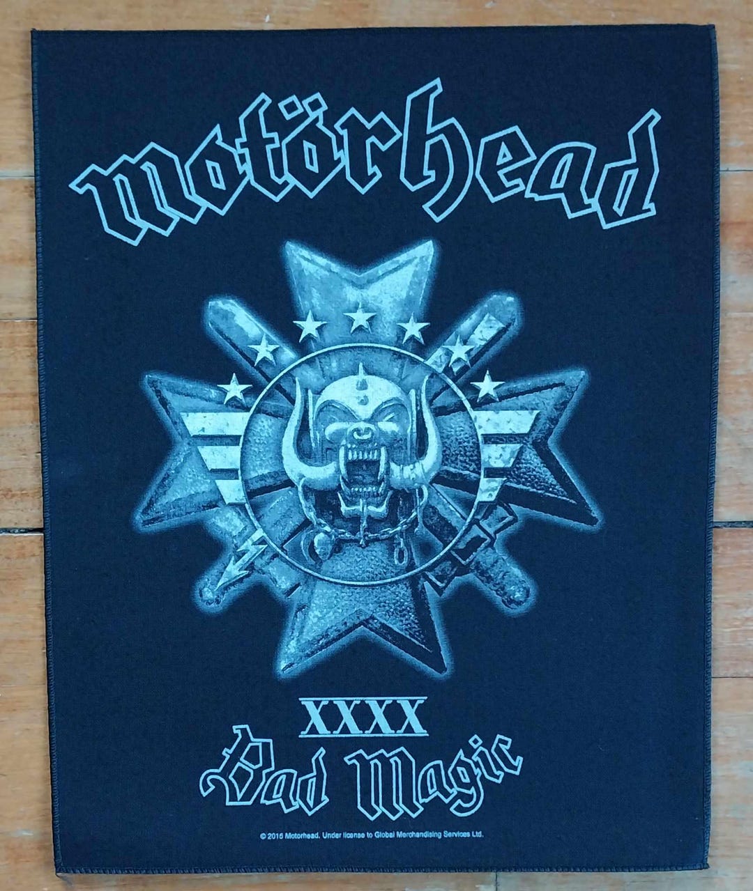 Licensed Motorhead Bad Magic Motörhead Woven Large Sew on Battle Jacket ...