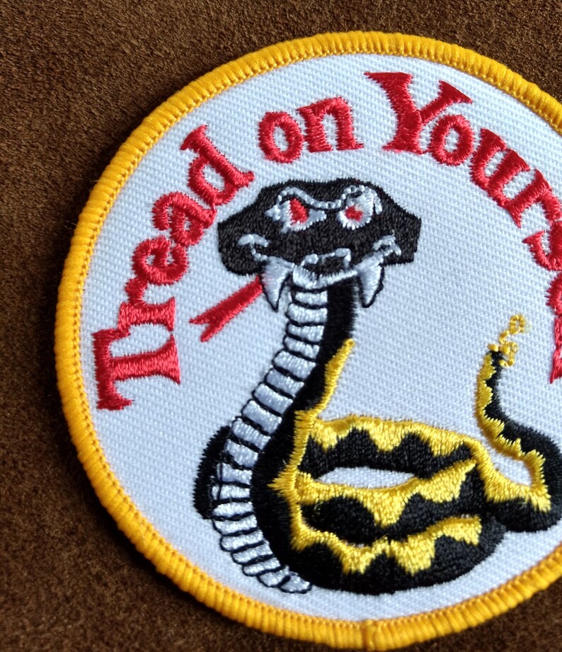 Tread on Yourself Vintage 70s Motorcycle Sew on Biker Patch | Etsy