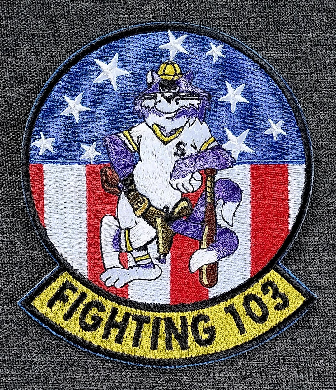 F-14 Tomcat Fighting 103 VF Fighter Squadron Sluggers Embroidered ...