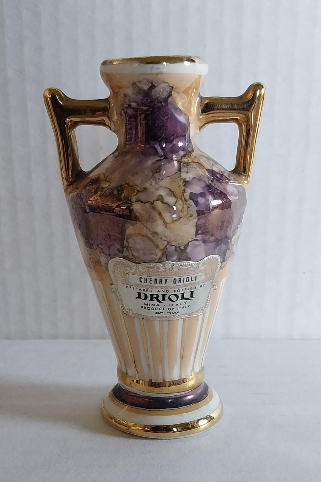 Vintage Ceramic Mini Hand Painted Decanter - Drioli Made in Italy - Etsy