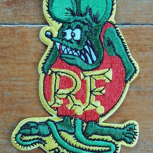 OFFICIALLY LICENSED ED "big Daddy" Roth Rat Fink Hot Rod Patch Green ...