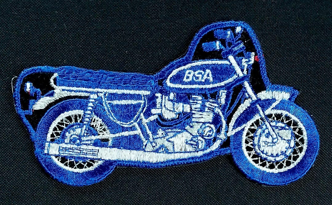 Vintage 1960s or 1970s BSA Motorcycle Embroidered Sew on Biker Patch - Etsy
